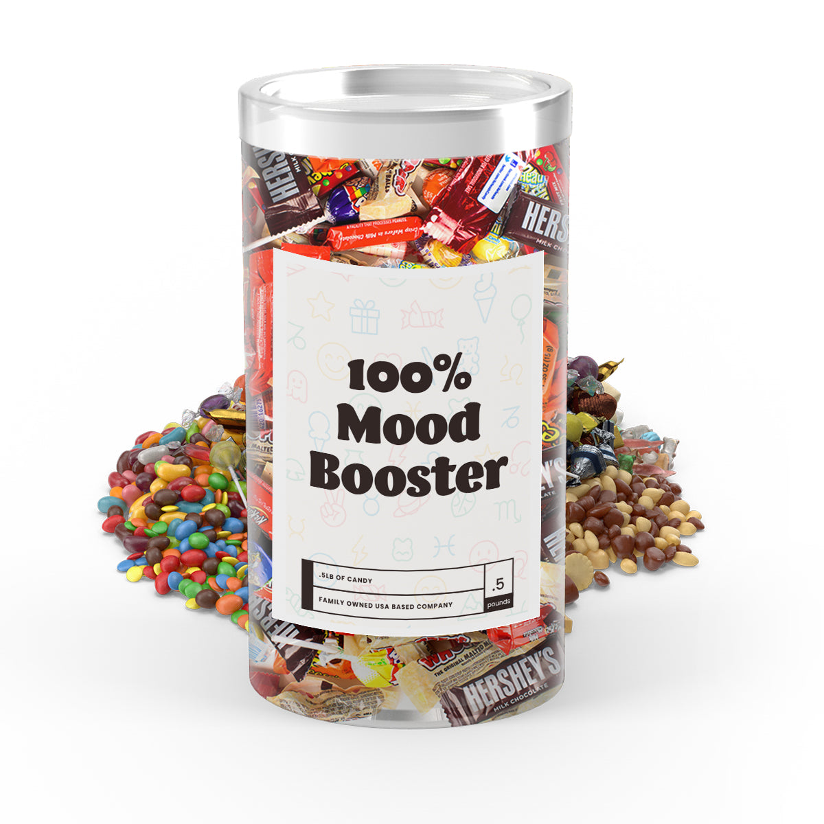 100% Mood Buster I Love Candy Tube – World's Largest Swedish Candy ...
