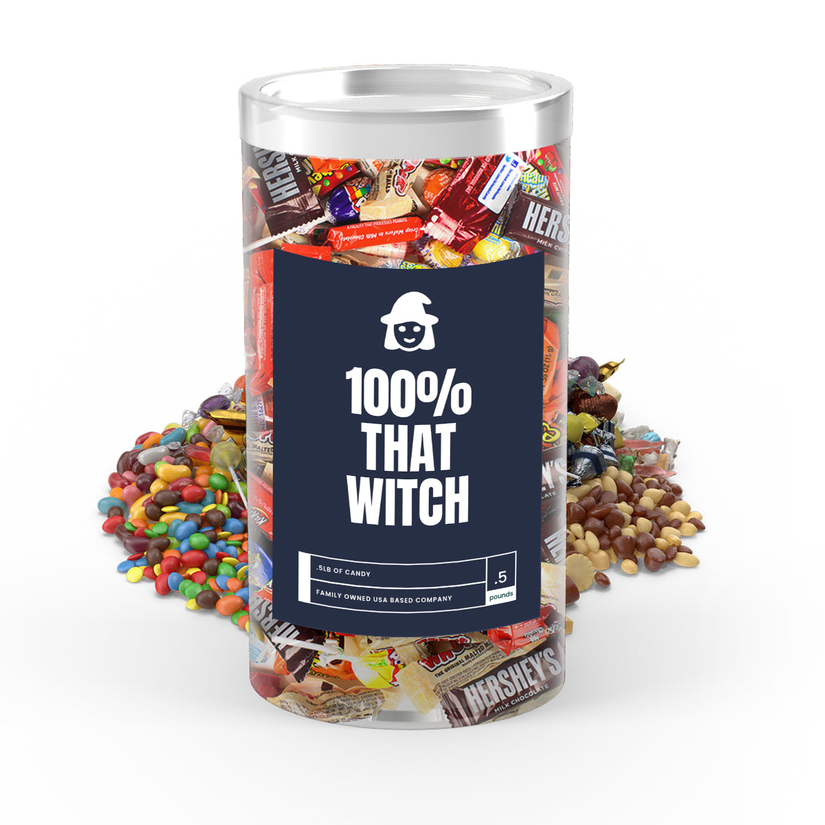 100% That Witch - I Love Candy Halloween Candy Tube – World's Largest ...